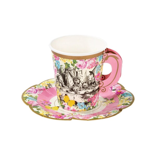 Alice in Wonderland Tea Cup Set - Etsy