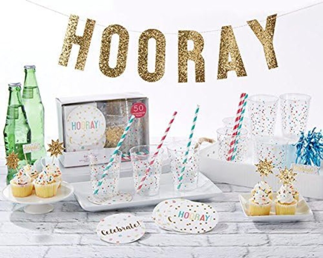Hooray 50 Piece Party in A Box Party Decorations - Etsy