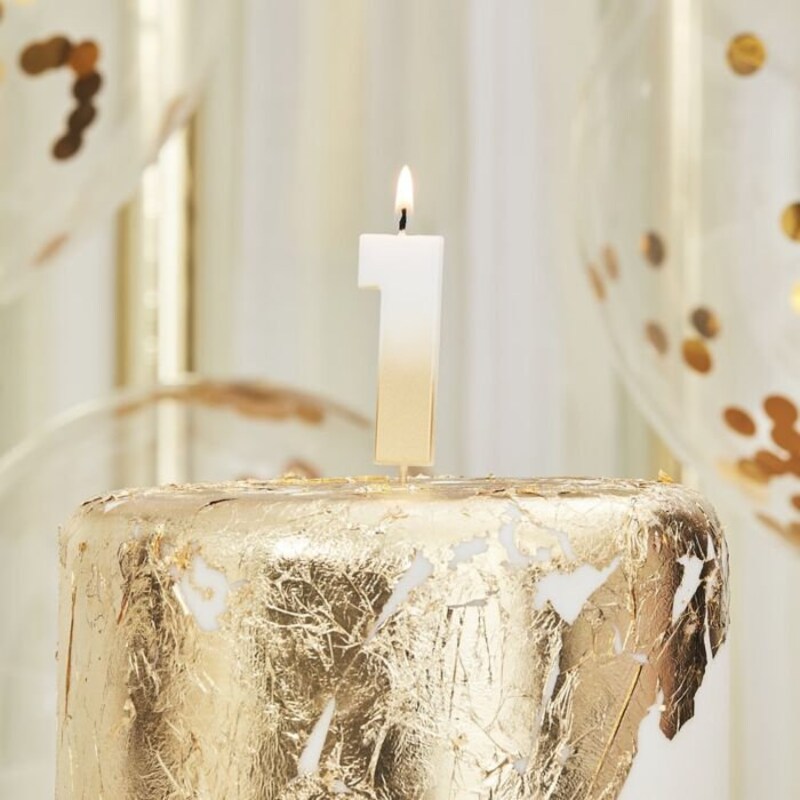 Number One Candle - Etsy