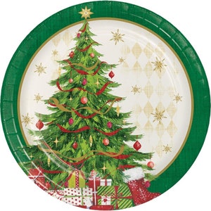 8-count Sturdy Style Dessert/small Paper Plates Tasteful Tree - Etsy
