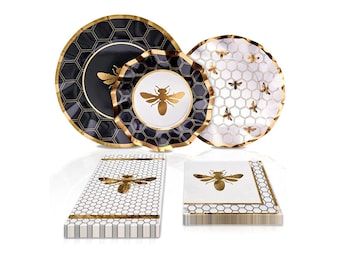 Honey Comb/ Bee Hive Hand Embossed Cocktail Napkins - Etsy