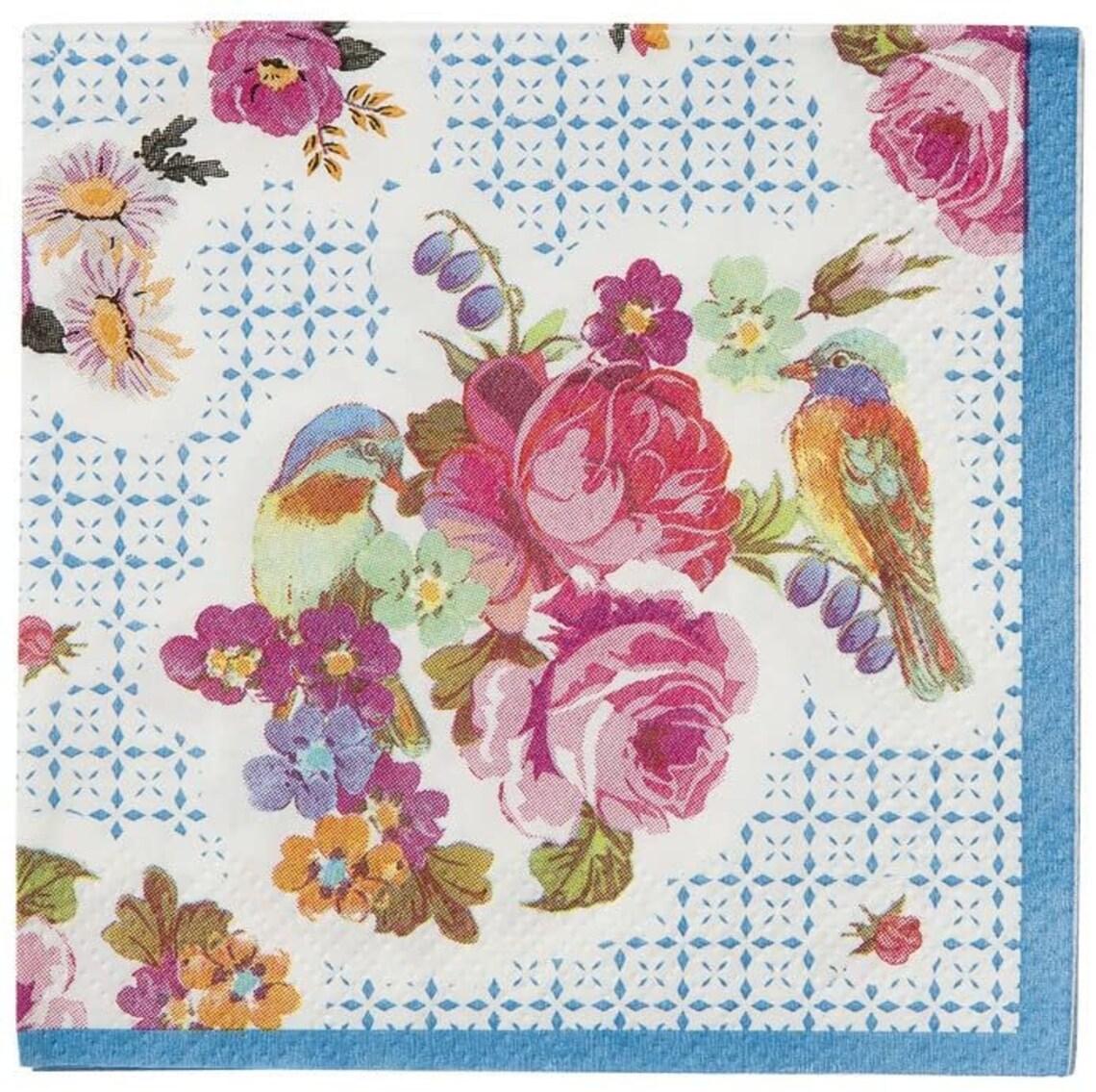 Tea Party Floral Small Cocktail Napkins Birthday Party Baby - Etsy