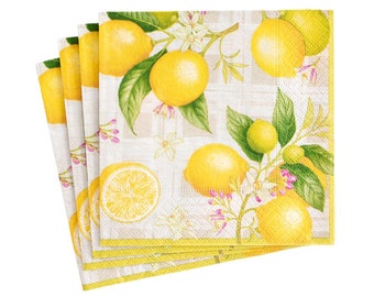 Lemon Paper Napkins | Etsy