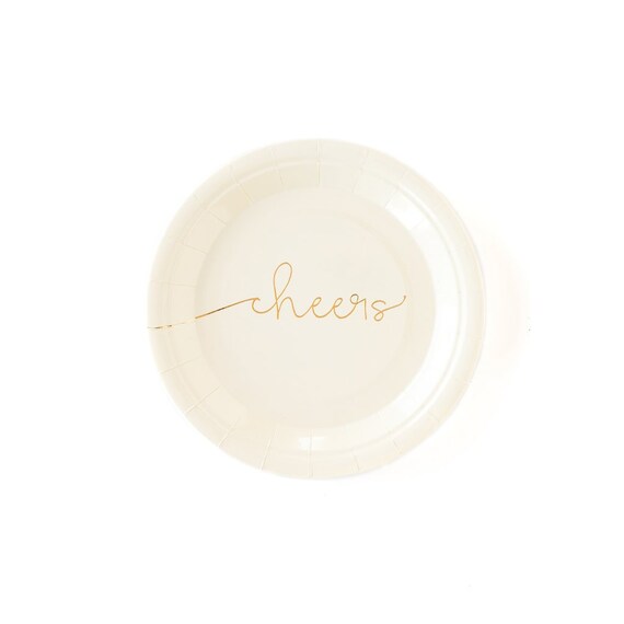 Paper Plates BASIC CHEERS 7 PLATES - Etsy