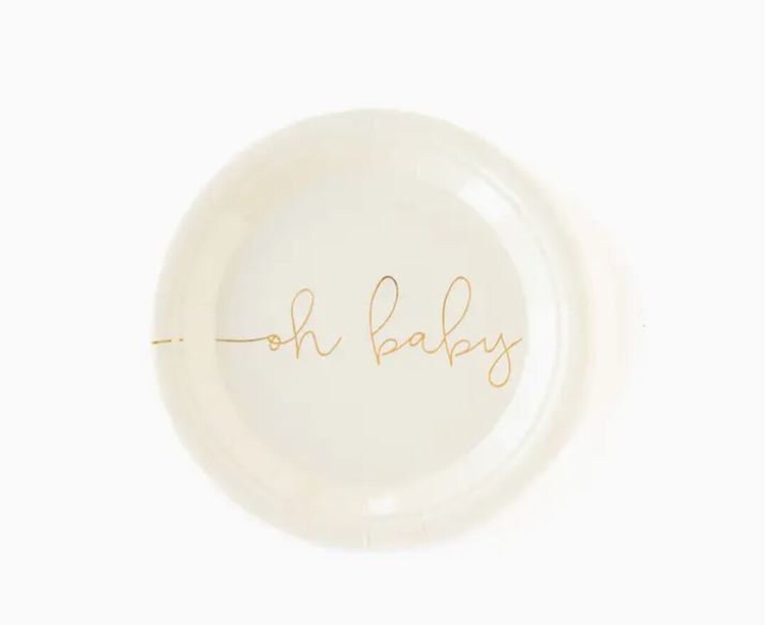 Oh Baby Paper Plates ,baby Shower • 7