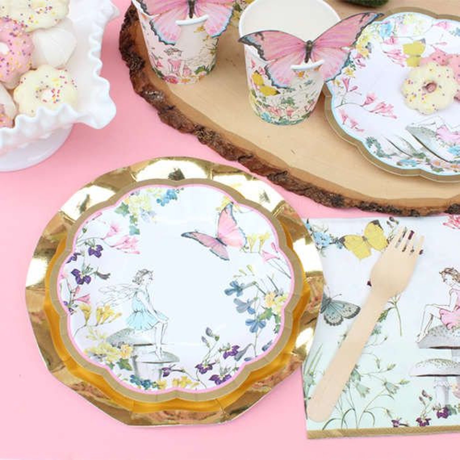 Party Bundle for 24 Guests Fairy Plates Napkins Cups - Etsy