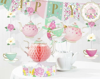 Tea Party Banner | Etsy