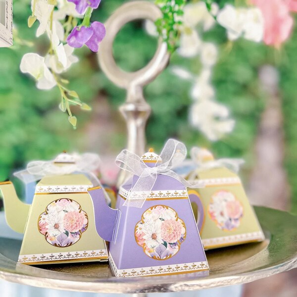 Tea Party Favor Box - Etsy