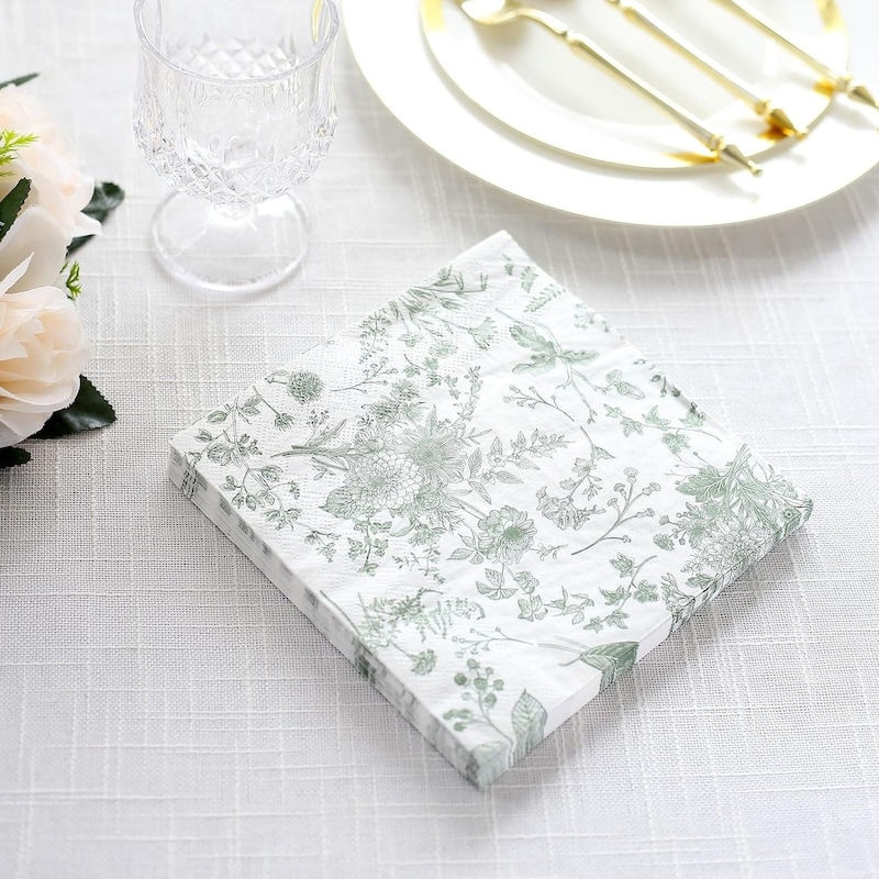 Floral Paper Napkins - Etsy