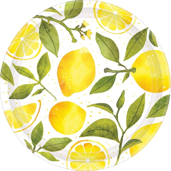 Lemon Plates - Etsy