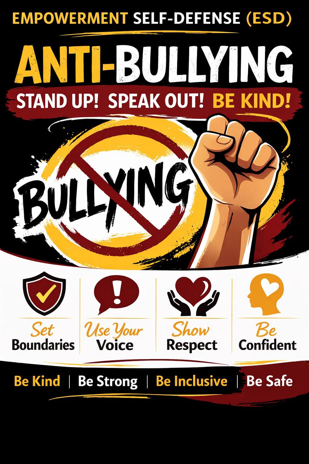 ESD Safety Ed Module Anti-bullying Bundle - Empowerment Self Defense - Etsy