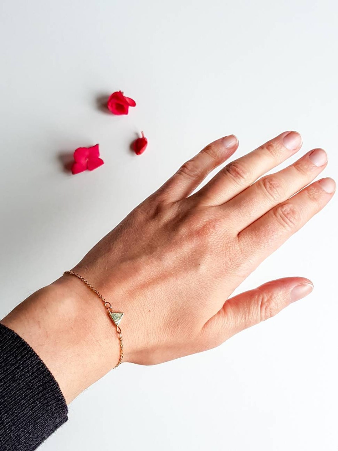 Triangle Stackable Bracelet. Minimal Fashion. Minimalistic - Etsy