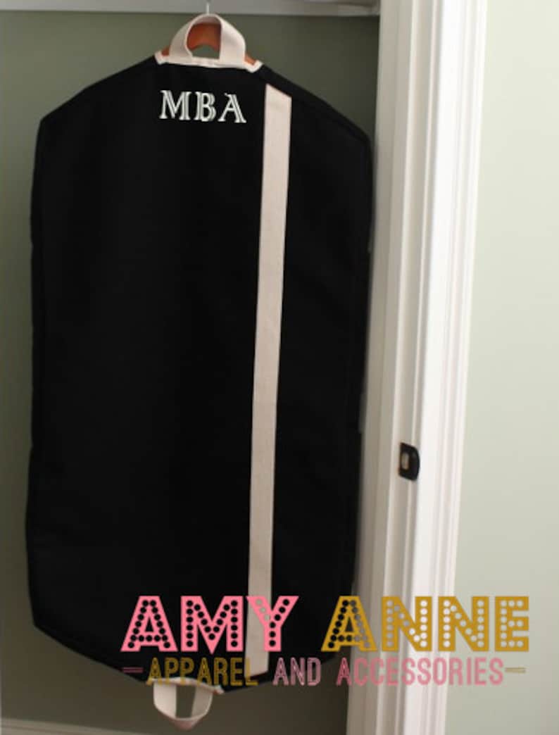 Monogrammed Groomsman Gift Canvas Garment Bag Hanging Satchel | Etsy