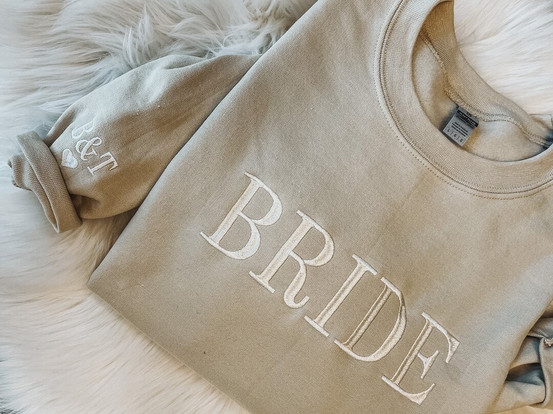 ADD ON Cuff Embroidery Sleeve Sweatshirt Add On. Does NOT Include ...