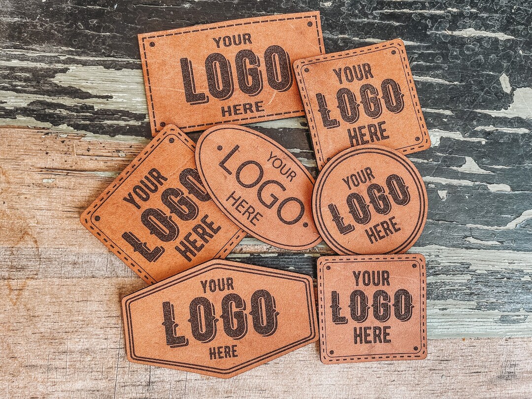 Custom Business Genuine Leather Patches | Company Logo Patch | Your Biz ...