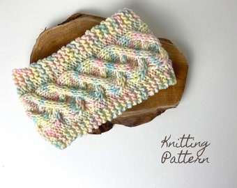 Chunky Cable Headband Knitting Pattern the Contralto | Etsy