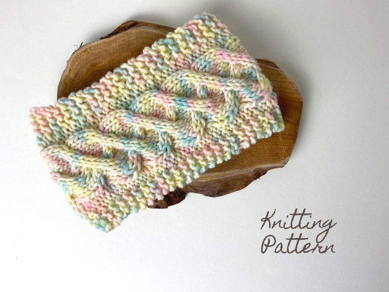 Chunky Cable Headband Knitting Pattern - Cascade Cable - Etsy