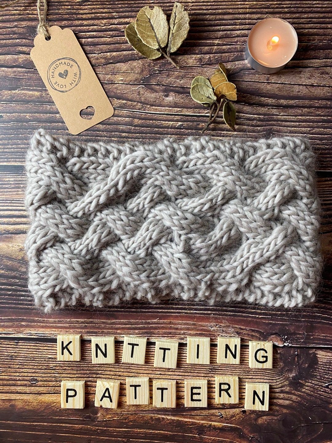 Chunky Cable Headband Knitting Pattern - the Contralto - Etsy