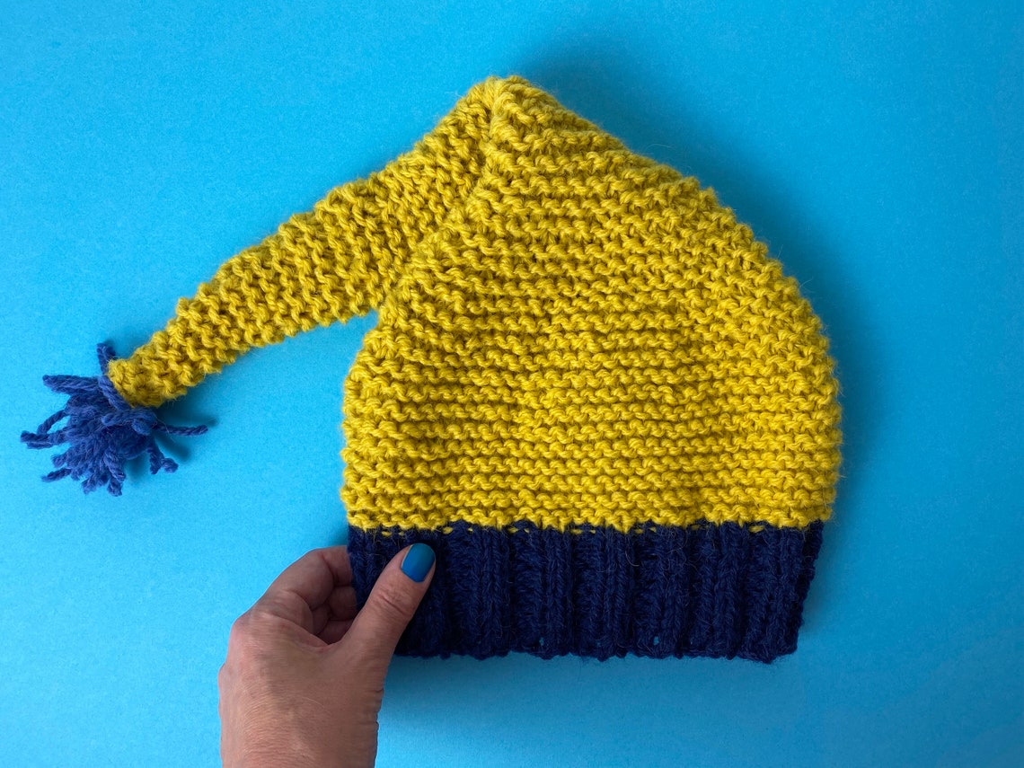 Easy Knit Pixie Hat Knitting Pattern - Instant Download - Adult Size ...