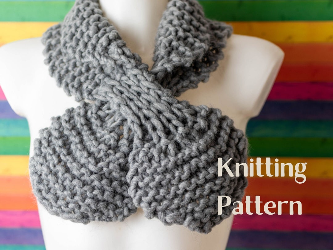 Super Chunky Miss Marple Scarf Knitting Pattern - Etsy