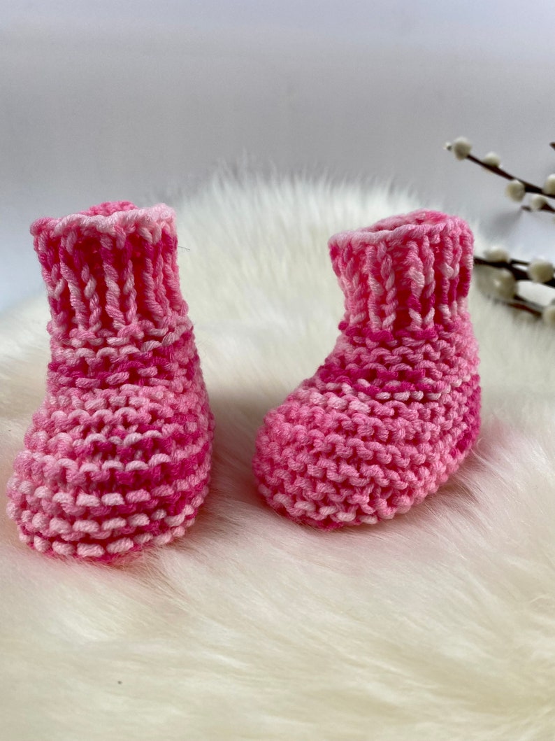 Knitting Pattern for No Pick up Stitches Newborn Baby Booties - Etsy