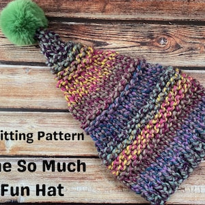 The so Much Fun Hat Knitting Pattern Instant Download Adult Pixie Hat ...