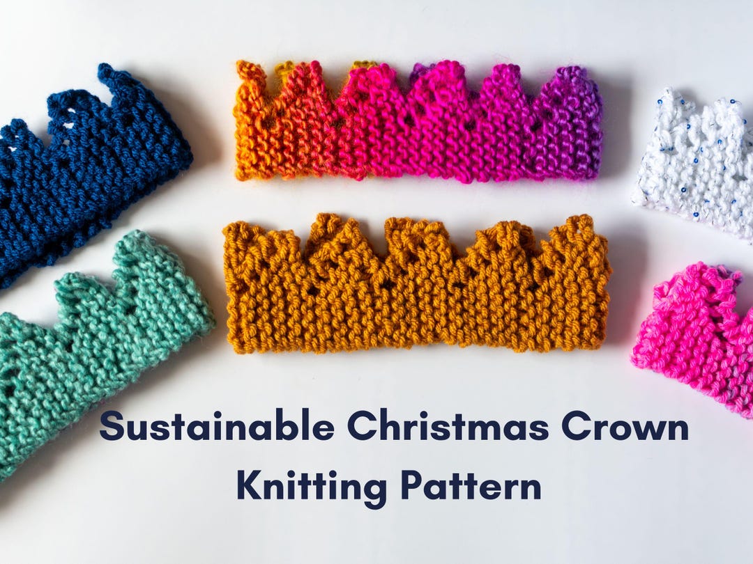 Crown Knitting Pattern, Instructions to Knit a Christmas Cracker Hat ...