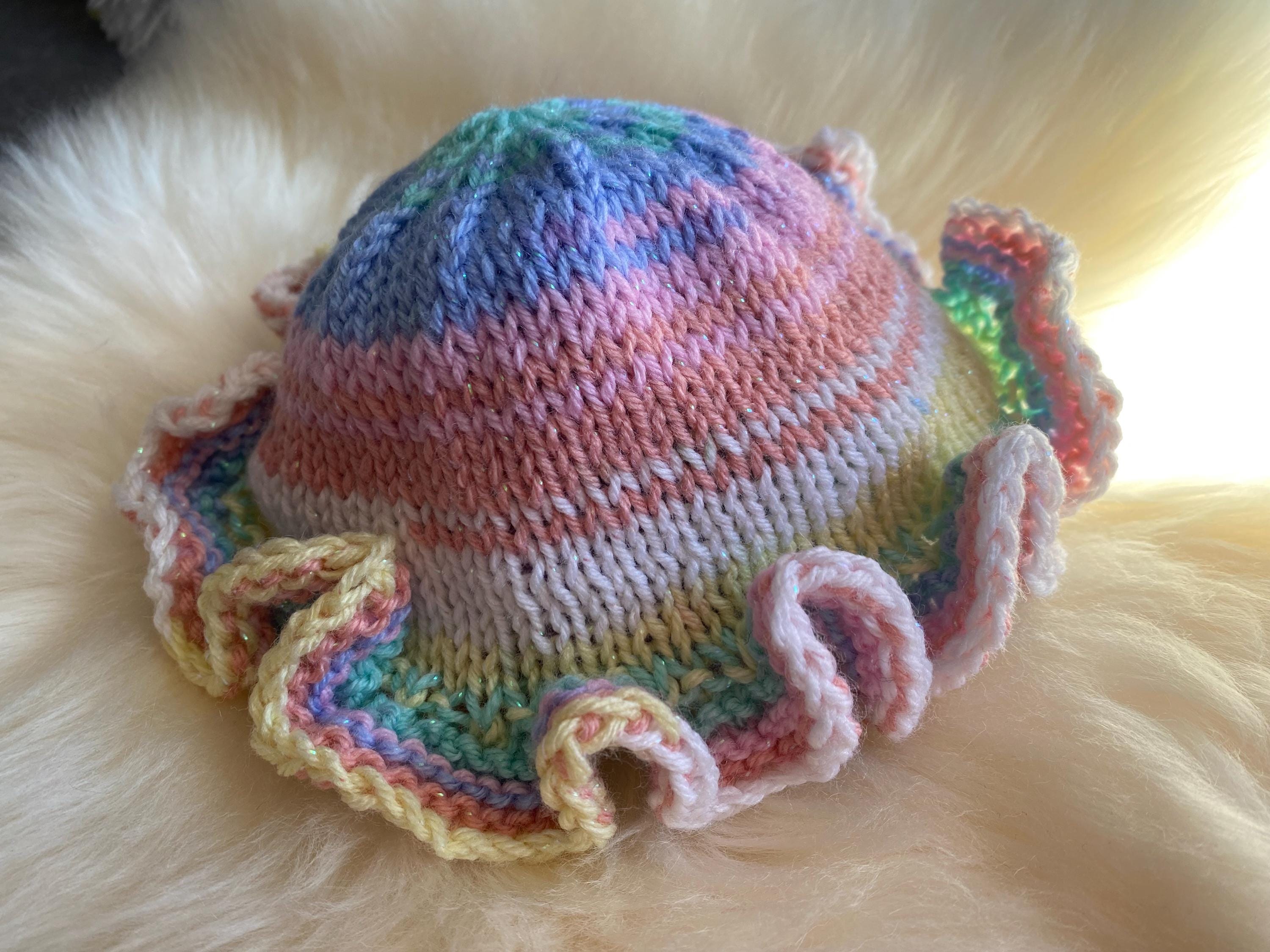 Newborn Baby Sun Hat Knitting Pattern - the Sunshine Hat - Etsy Canada