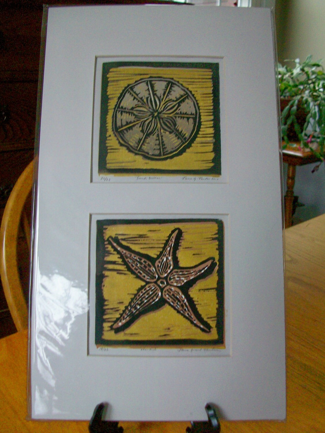 Sand Dollar and Starfish Block Prints - Etsy