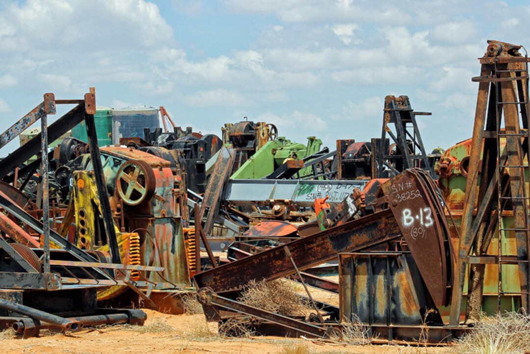 Grasshopper Graveyard, Oil Rigs, Junkyard - Etsy