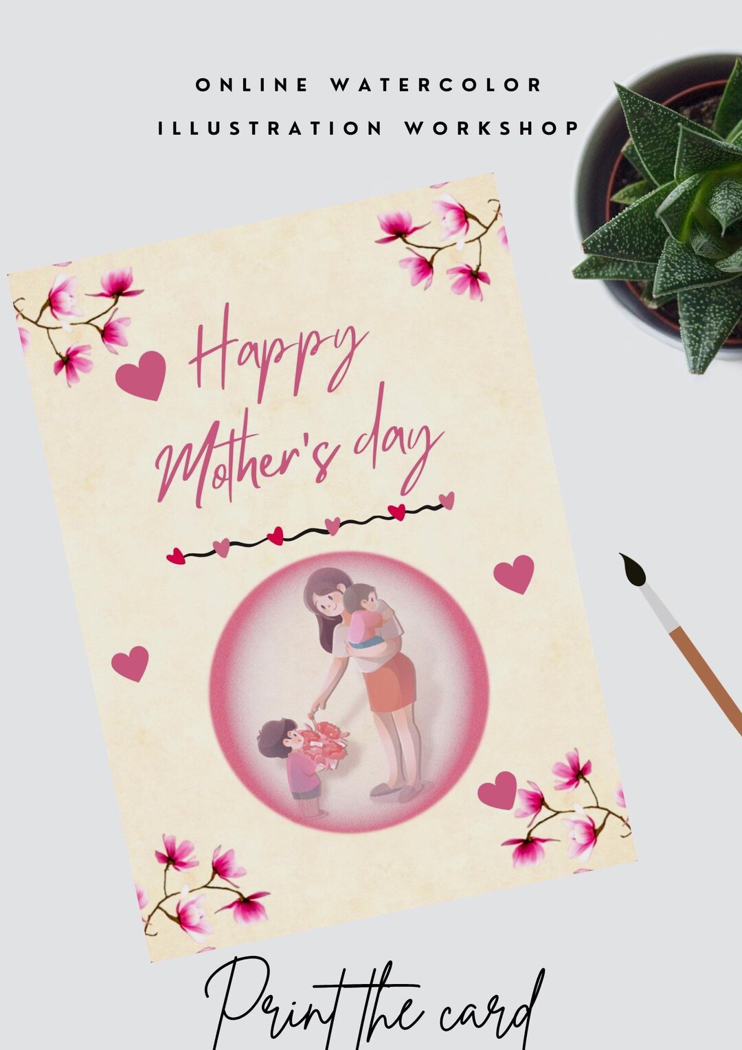 Mother Day Card, Digital Card, Printable Card, Love Poem, Best Mother ...