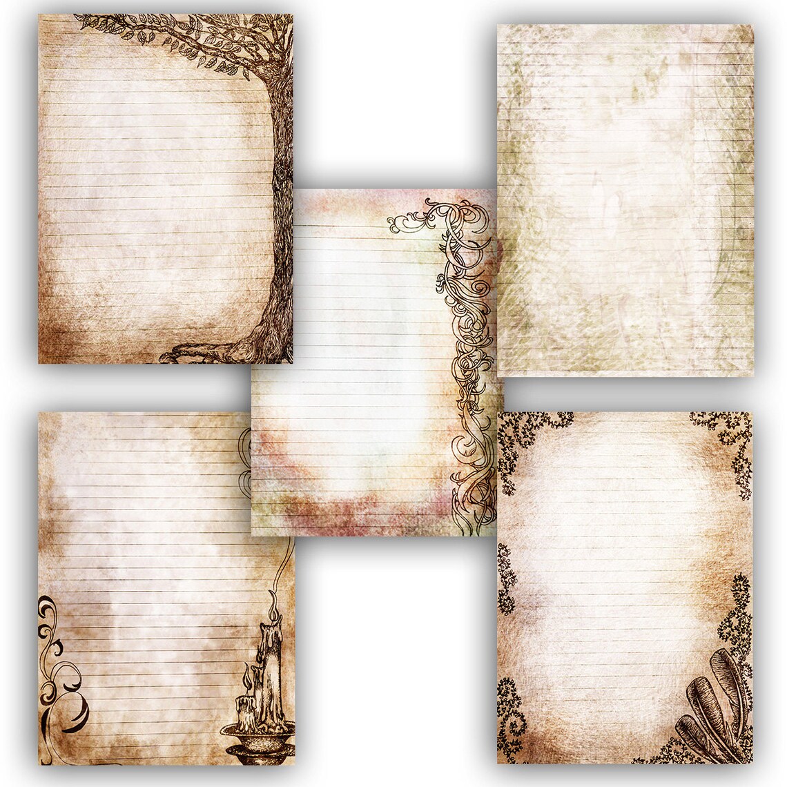 Prints Digital Old Journal Paper Digital Antique Paper - Etsy