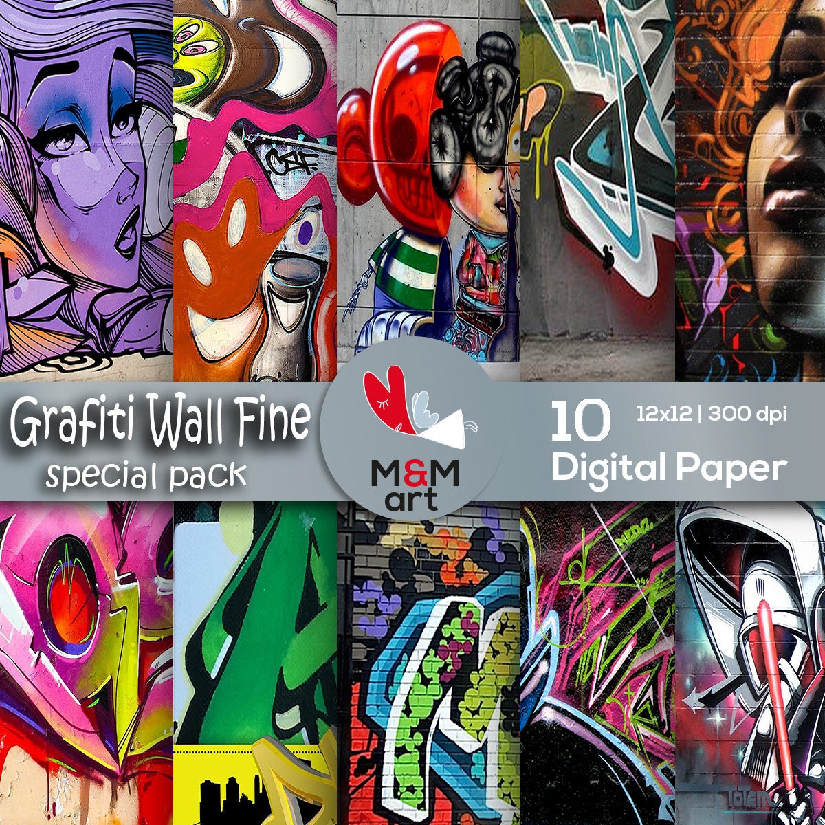 Print Graffiti Fine Top Art Set Super Paper Special Download Digital ...