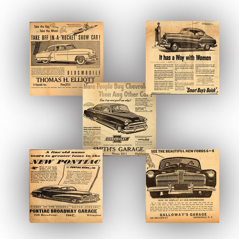 Print Vintage Newspaper Car Background Backdrop 10 Digital Paper, Paper ...