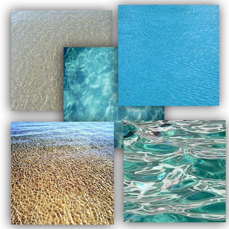 Print Sea ,digital Texture Paper ,printable Ocean Paper, Beach, Summer ...