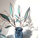 Aqua Green Leaves. Aqua Glass Spring Branch. Spring Plant - Etsy