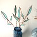 Aqua Green Leaves. Aqua Glass Spring Branch. Spring Plant - Etsy