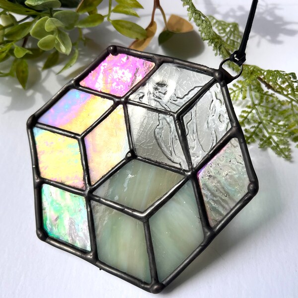 Geometric Suncatcher - Etsy