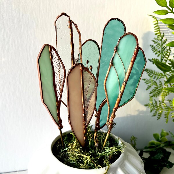 Stained Glass Plant Hanging - Etsy