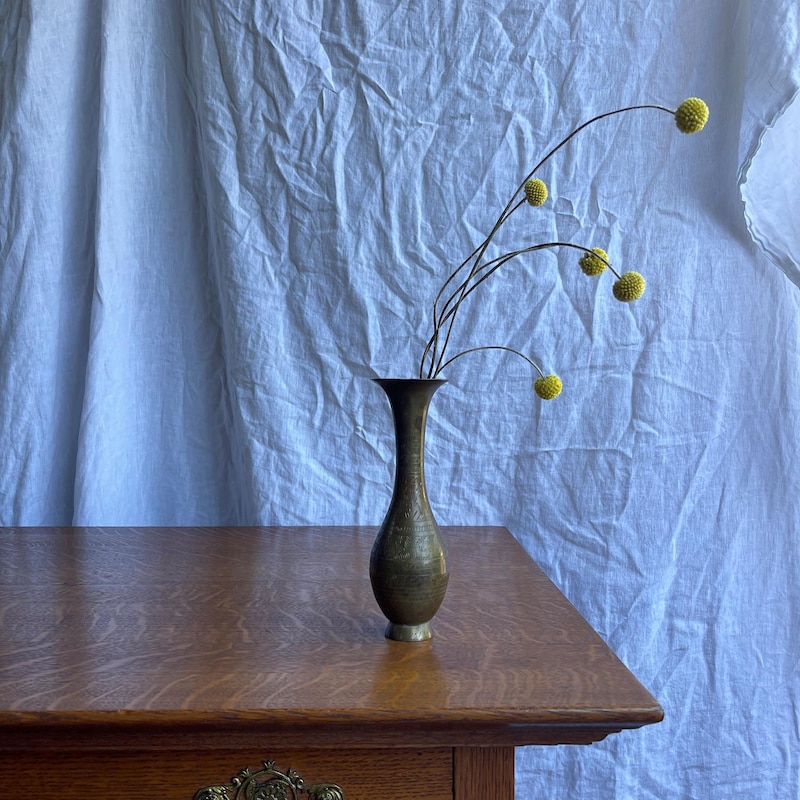 Antique Brass Bud Vases - Etsy