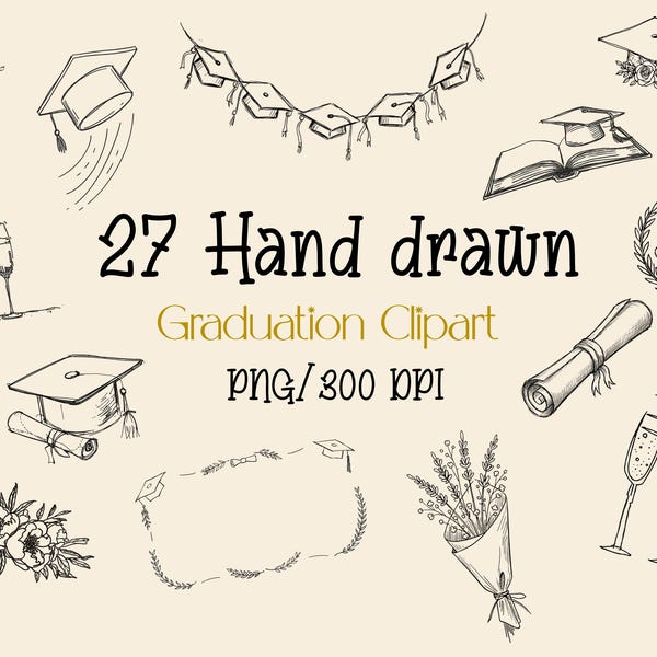 Graduation Doodles - Etsy