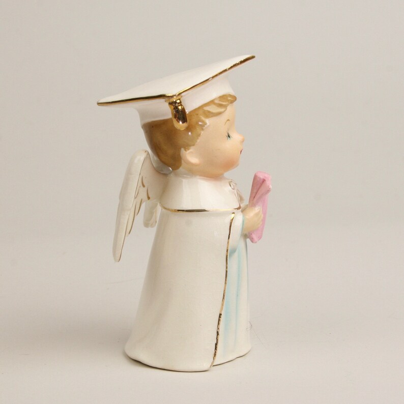 Boy Graduation Angel With Diploma Nippon Yoko Boeki Hallmark | Etsy