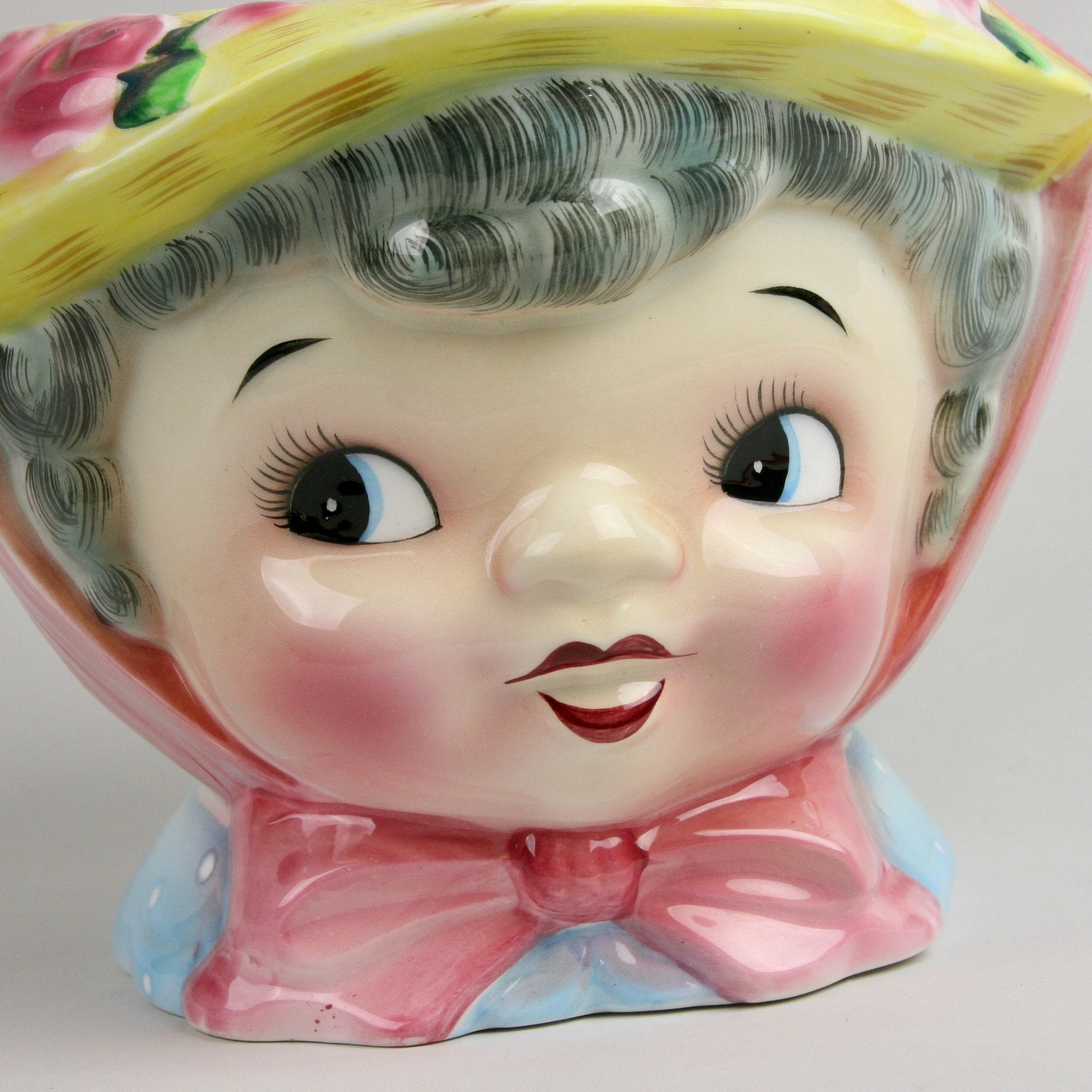 Miss Dainty Cookie Jar Missing Lid 040 Lefton 1957 Made in - Etsy UK