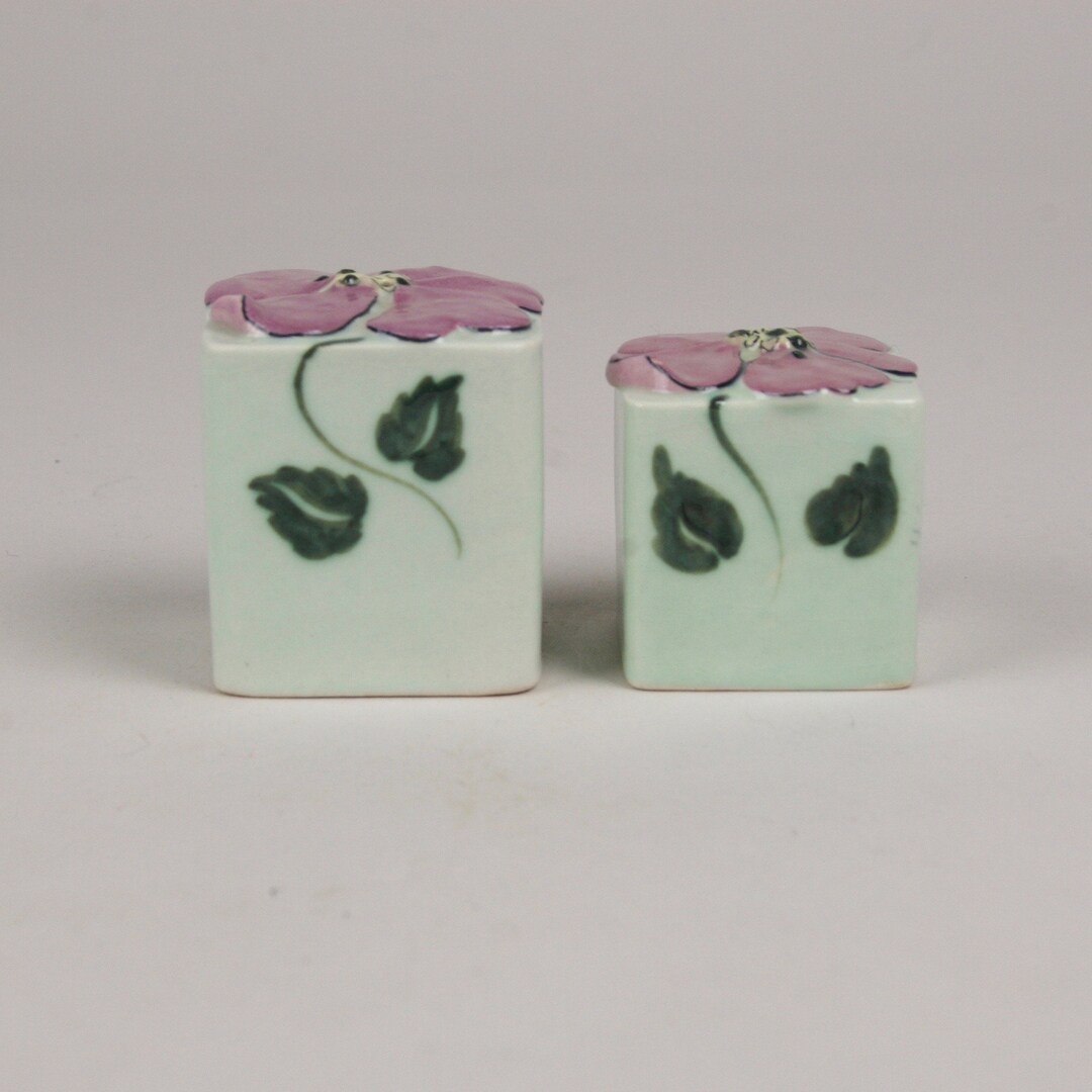 Kay Finch Rose Briar Pattern, Scarce Salt & Pepper Shakers, Imperfect ...