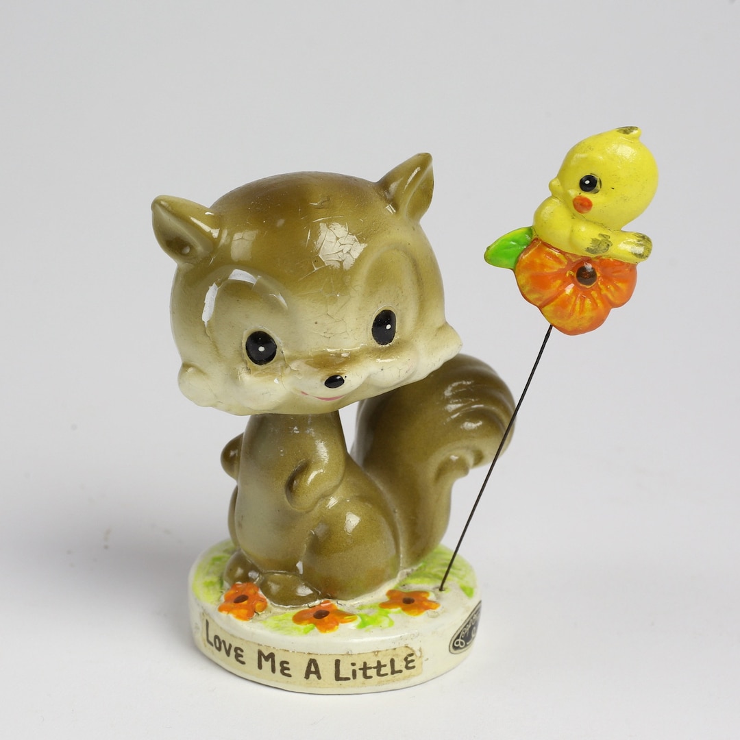 Josef Bobblehead Squirrel, Love Me a Little, Springy Bird on Flower ...