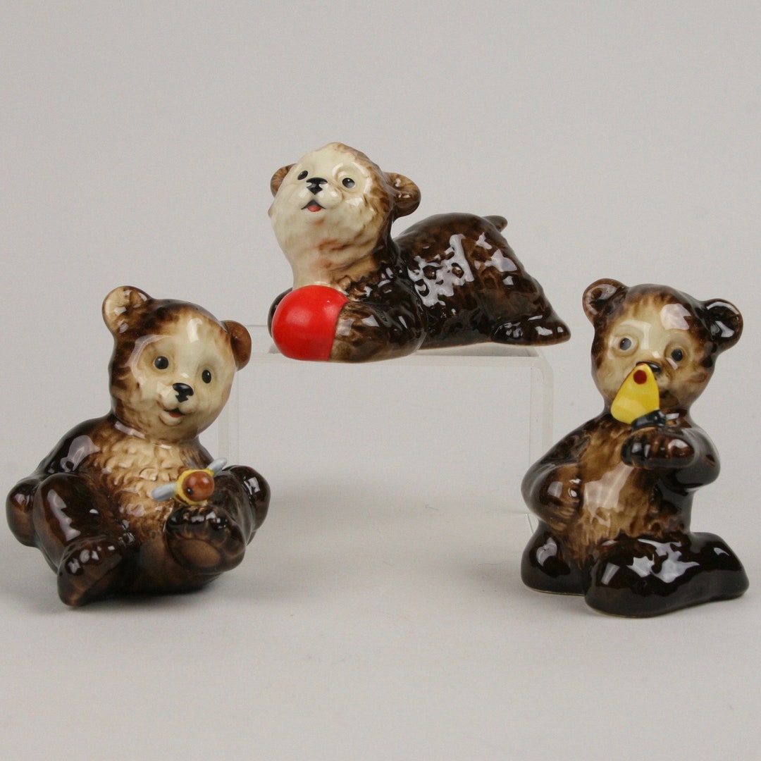 SALE Set of 3 Goebel Bear Cubs, Bee, Butterfly and Ball, Made in West ...