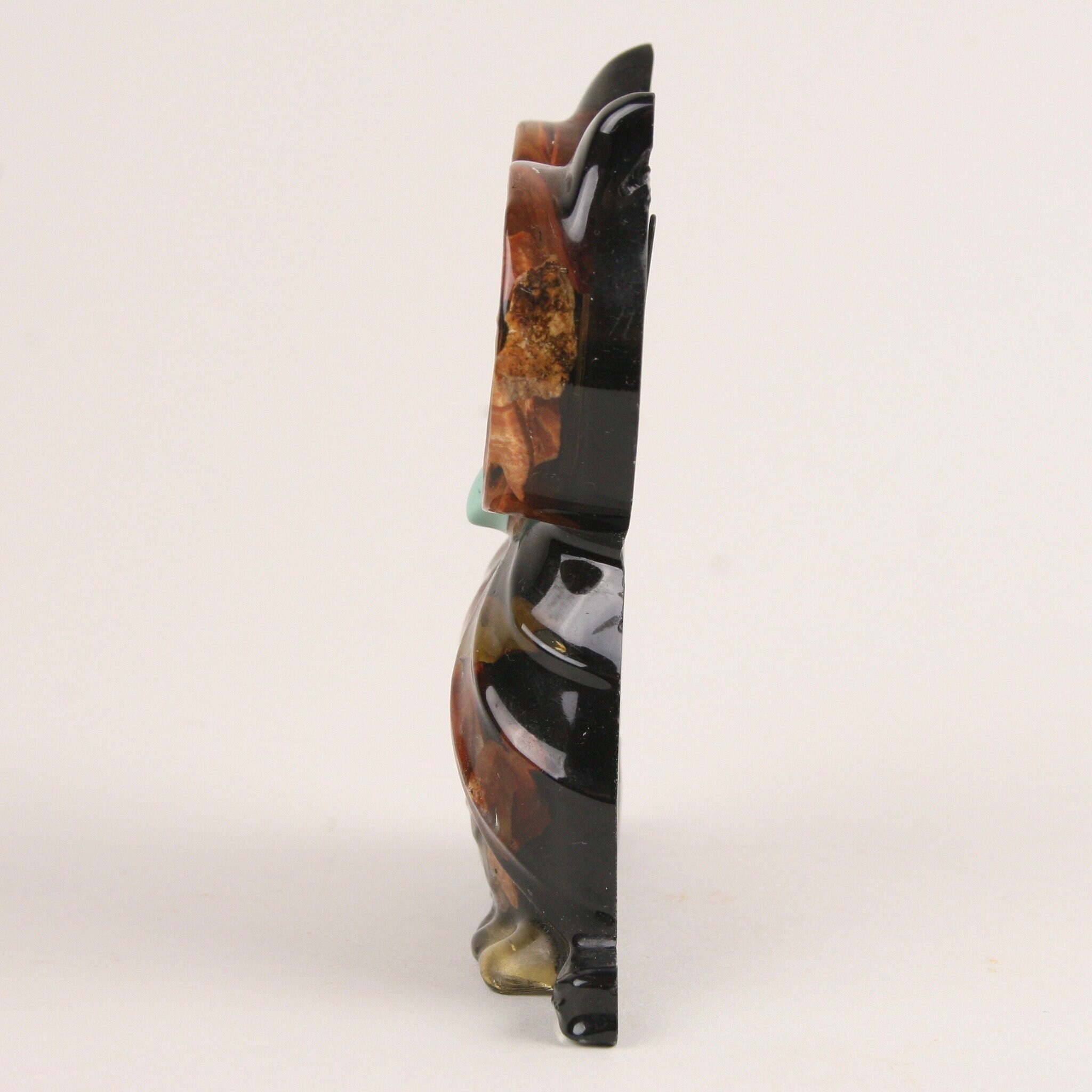 Petrified Forest Resin Owl Plaque With Embedded Petrified - Etsy