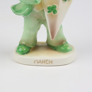 Lefton March Boy With Shamrock Kite, Windy Day, March Birth Month, St ...