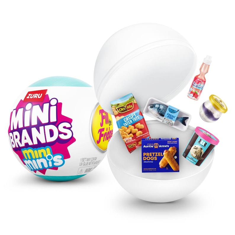 Pack of 2 Mini Brands Fill the Fridge S1 Blindbox Capsule, Collectible ...