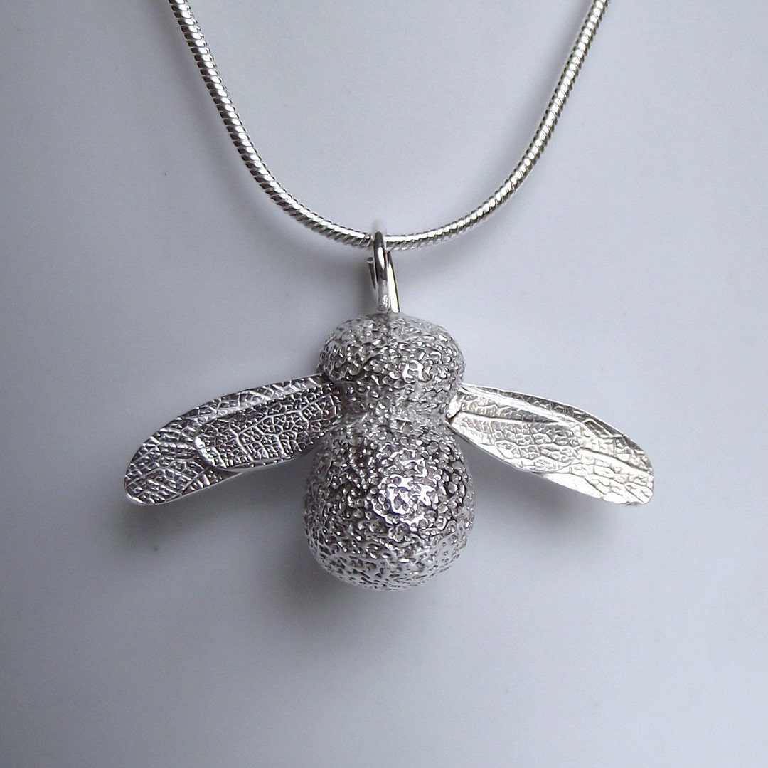 Stunning Handmade Solid Silver 999 Honey Bee Pendant With Chain ...